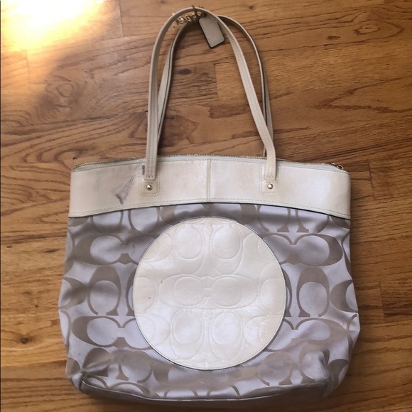 Coach | Bags | Coach Creamish Color Purse | Poshmark